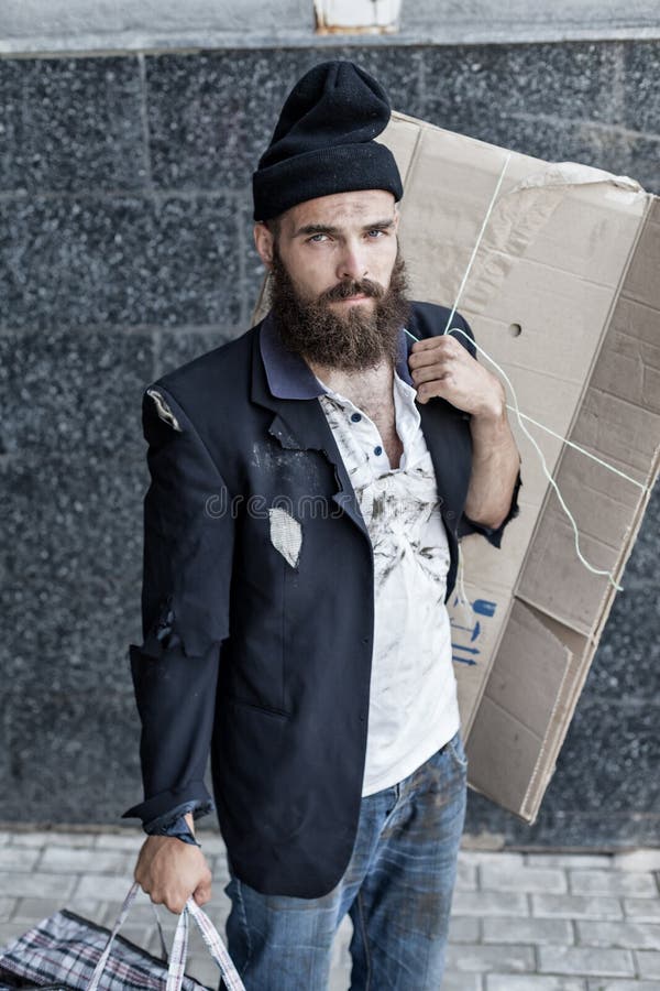 Vagrant in the park stock photo. Image of poverty, garbage - 76422130