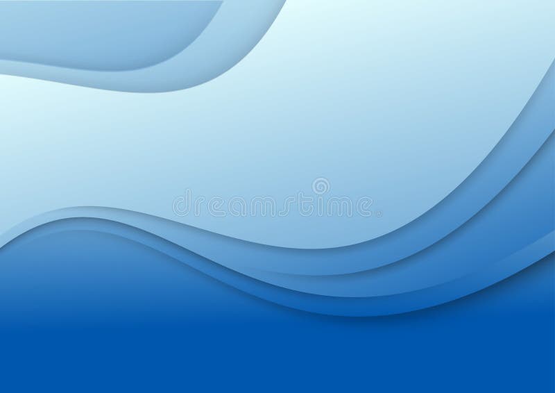 Vague Bleue Abstraite - Effet 3d Illustration de Vecteur - Illustration ...