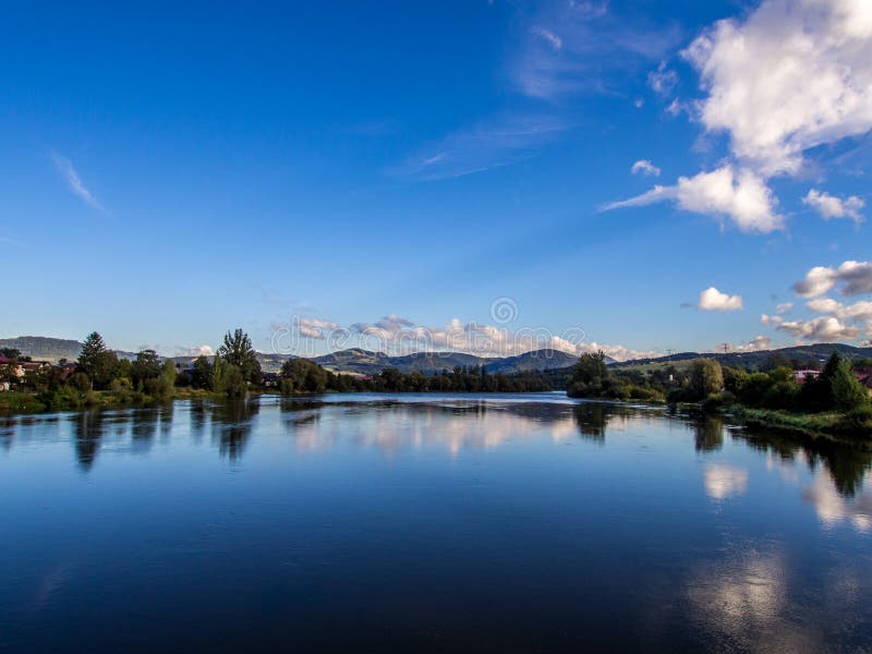 Váh- river stock image. Image of forest, bright, leaves - 101645321