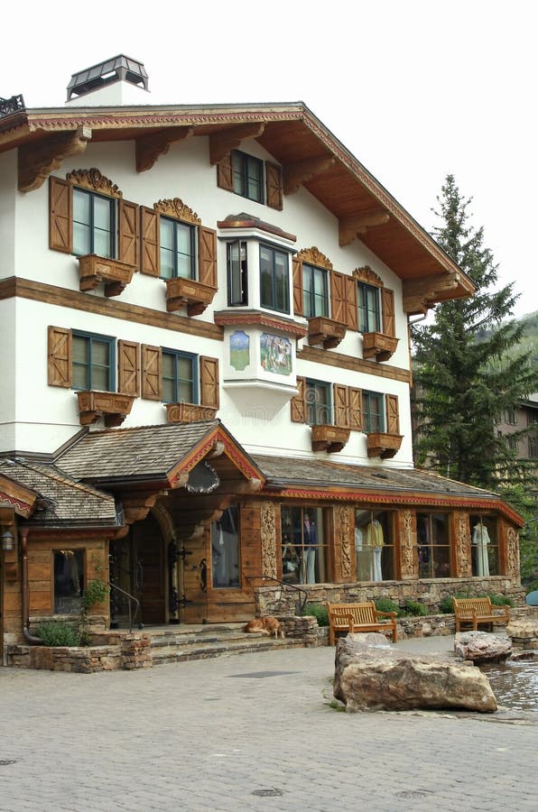 Panoramic Rocky Mountain Peak View at Sunset Vail Colorado Stock Image ...