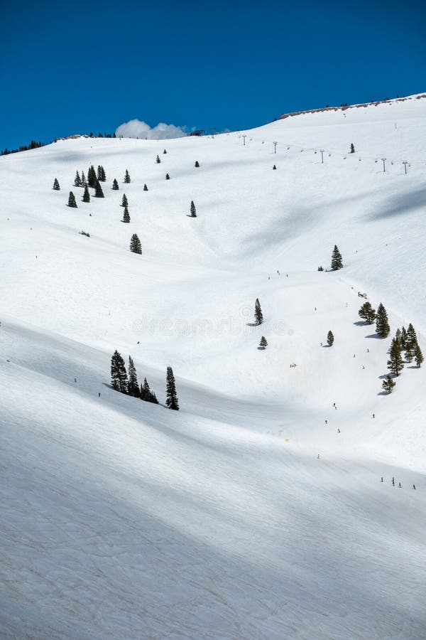 Vail Ski Resort Town and Ski Mountain in Colorado Stock Photo - Image ...