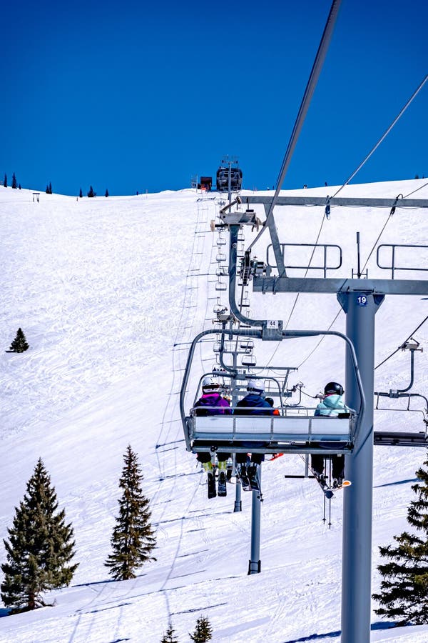 Vail Ski Resort Town and Ski Mountain in Colorado Editorial Photo ...