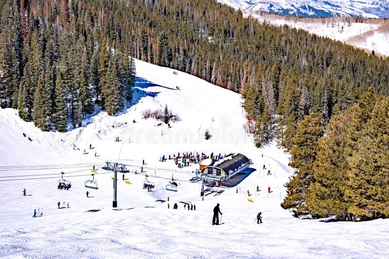 Vail Ski Resort Town and Ski Mountain in Colorado Editorial Photography ...