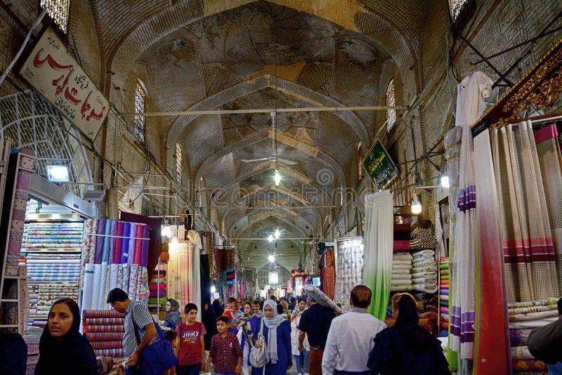 Carpets in the Vakil Bazaar, Shiraz, Iran Editorial Photography - Image ...