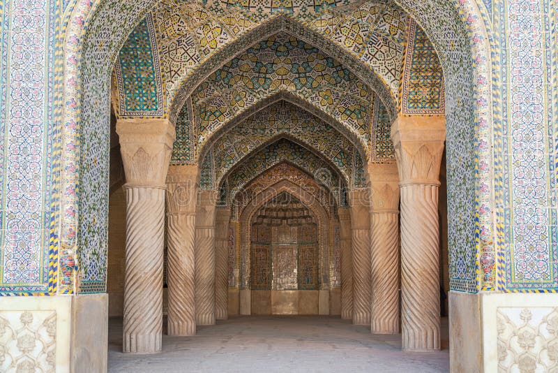 Vakil-Moschee in Shiraz, Der Iran Stockfoto - Bild von kultur ...