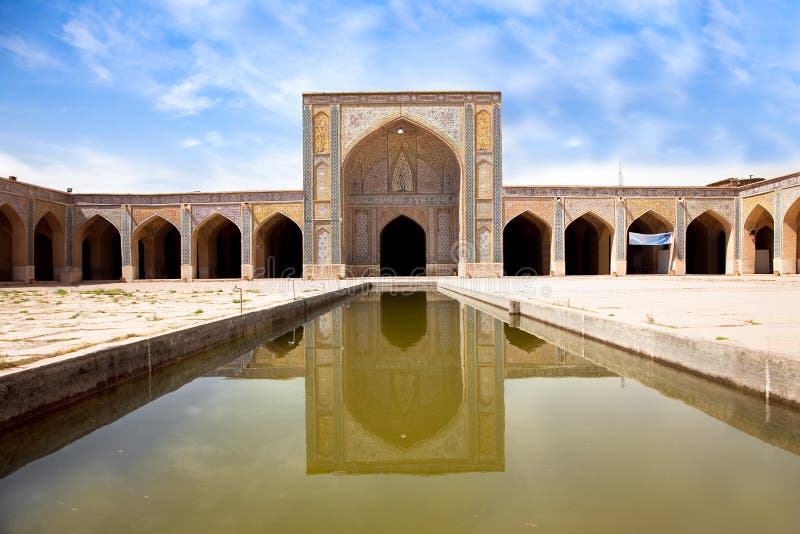 Tiled Background, Vakili Mosque, Shiraz, Iran Stock Photo - Image of ...