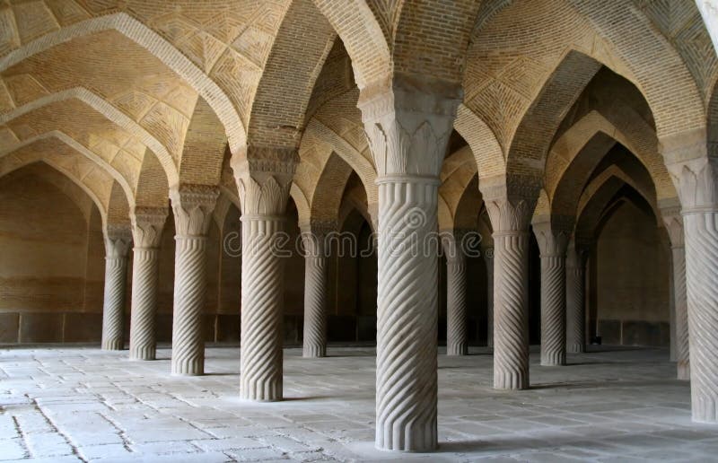 Tiled Background, Vakili Mosque, Shiraz, Iran Stock Photo - Image of ...
