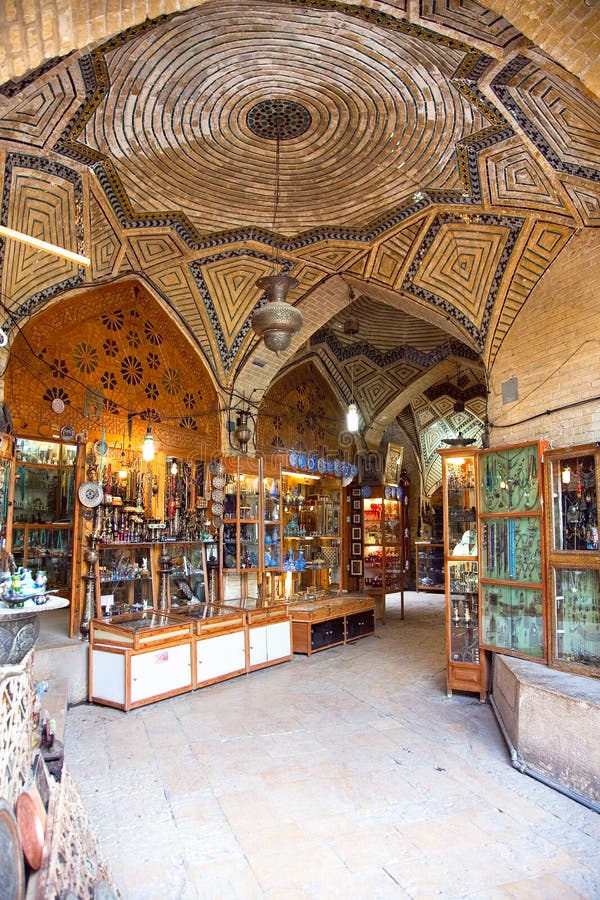 Vakili Bazaar-the Oldest Shopping Mall in Shiraz Stock Image - Image of ...