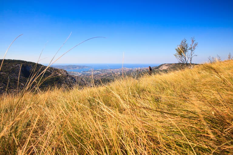 Val Rosandra and Trieste stock photo. Image of city, gulf - 80022202
