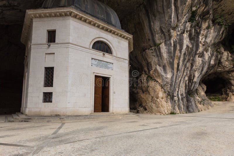 Valadier Temple in Genga, Italy Stock Photo - Image of detail, temple ...