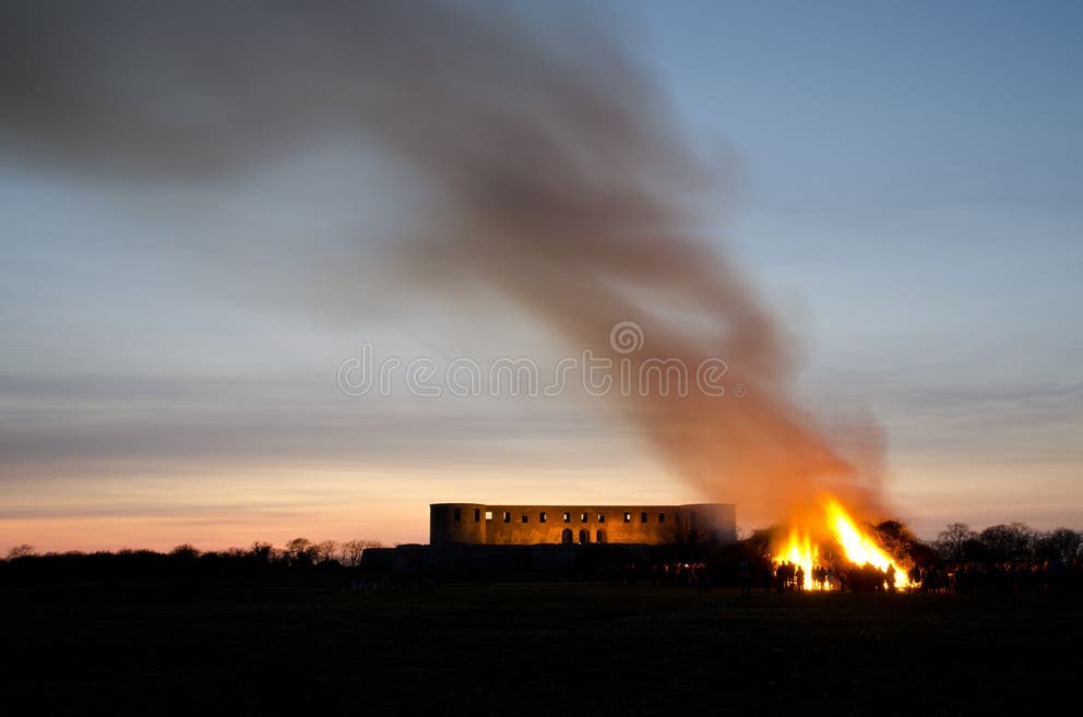 Valborg fire stock photo. Image of tribal, borgholm, sweden - 24579504