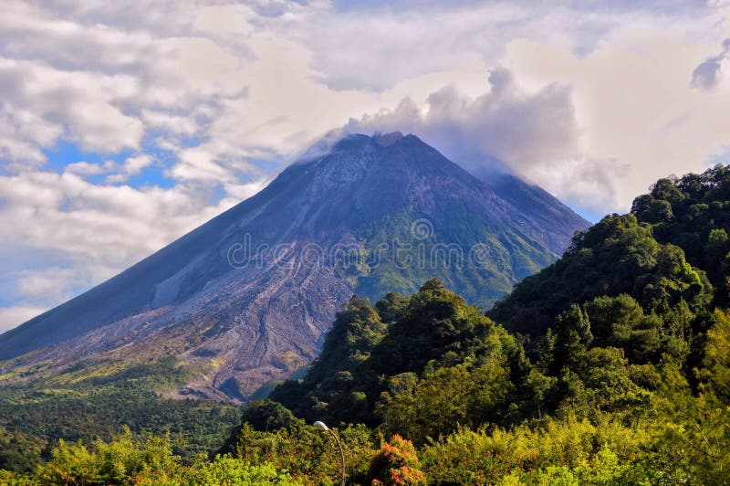 Valcano stock photo. Image of mount, valcano, forest - 216325646