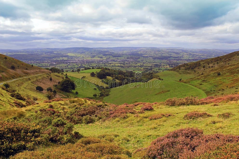 The Vale of Clwyd, Wales 003 Stock Photo - Image of mountains, hill ...