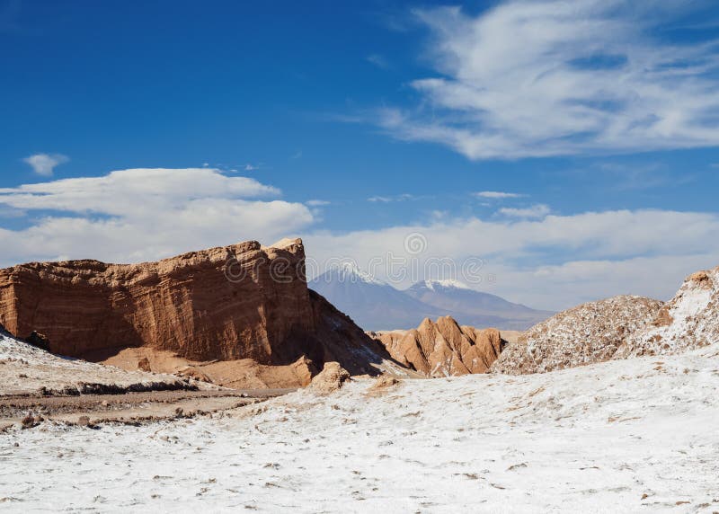 Vale Da Lua, Deserto De Atacama No Chile Foto de Stock - Imagem de ...