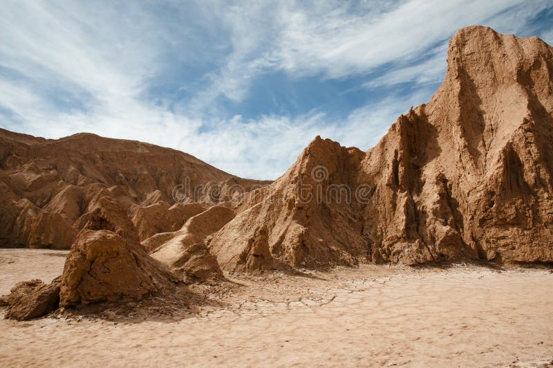 Vale Da Lua - Deserto De Atacama - O Chile Imagem de Stock - Imagem de ...