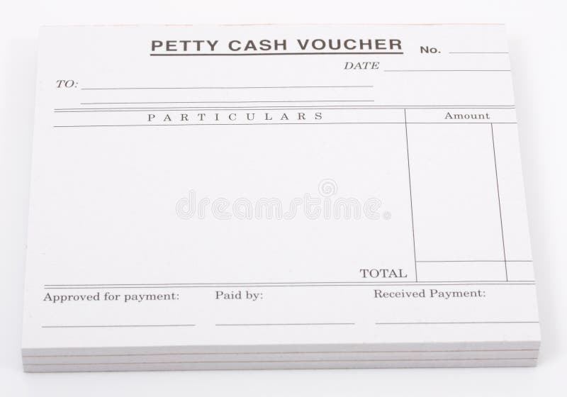 Vale de efectivo foto de archivo. Imagen de cuenta, contabilidad - 3447220