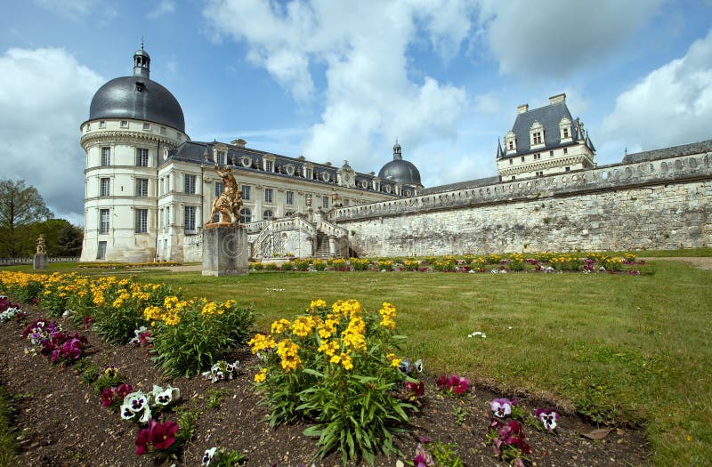 Valencay stock photo. Image of blue, grass, museum, loire - 24955220