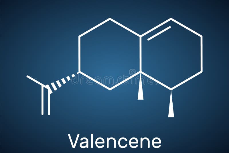 Valencene Molecule. it is Carbobicyclic Compound, Sesquiterpene, Aroma ...