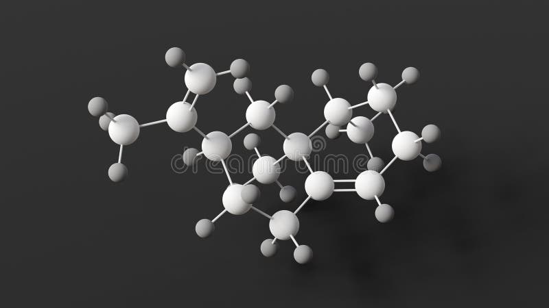 Valencene Molecule, Molecular Structure, Sesquiterpene, Ball and Stick ...