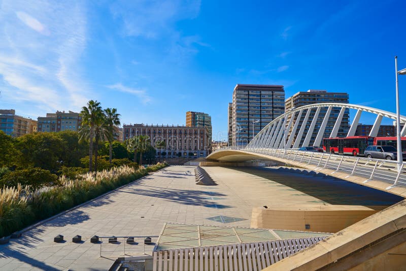 Valencia Alameda Exposicion Bridge on Turia Editorial Image - Image of ...