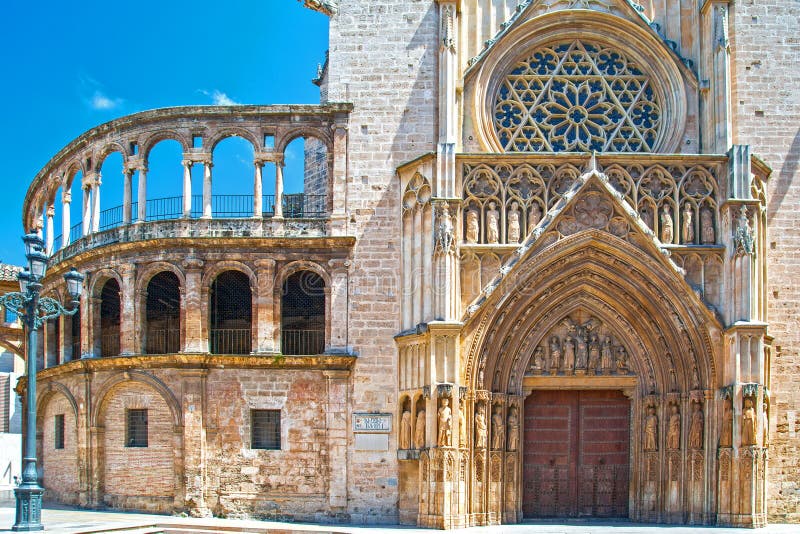 Valencia cathedral, Spain stock image. Image of historical - 254127759