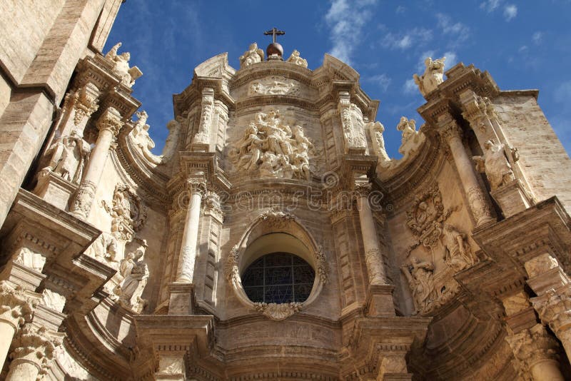 Valencia Cathedral, Spain stock photo. Image of baroque - 113660144