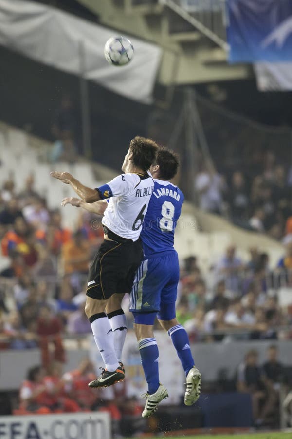 Valencia CF vs Chelsea editorial stock image. Image of match - 21375369