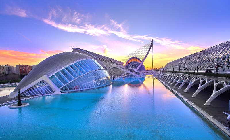 Sunrise in Valencia editorial photo. Image of structure - 35327556