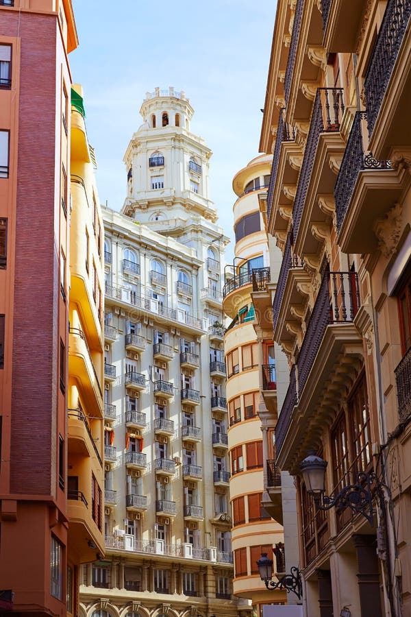 Valencia City Downtown in Spain Stock Photo - Image of community, spain ...