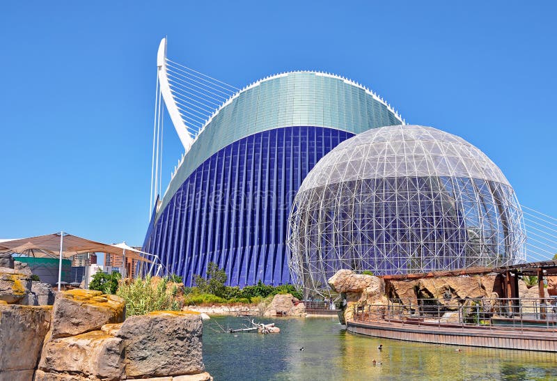 Oceanographic, Valencia editorial stock image. Image of pink - 26004874