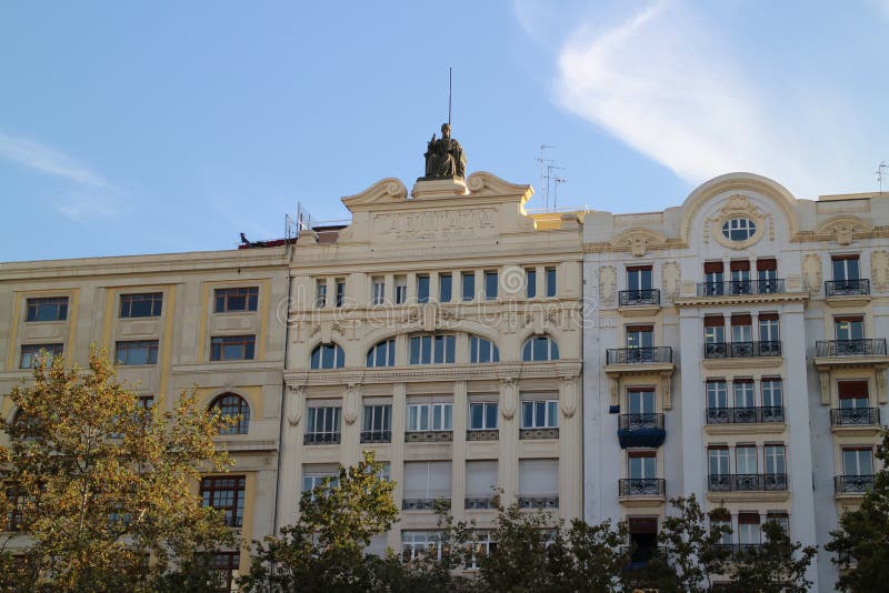 Valencia old city editorial stock photo. Image of city - 112870463