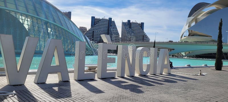 Valencia Sign Letters at the Art City Editorial Image - Image of ...