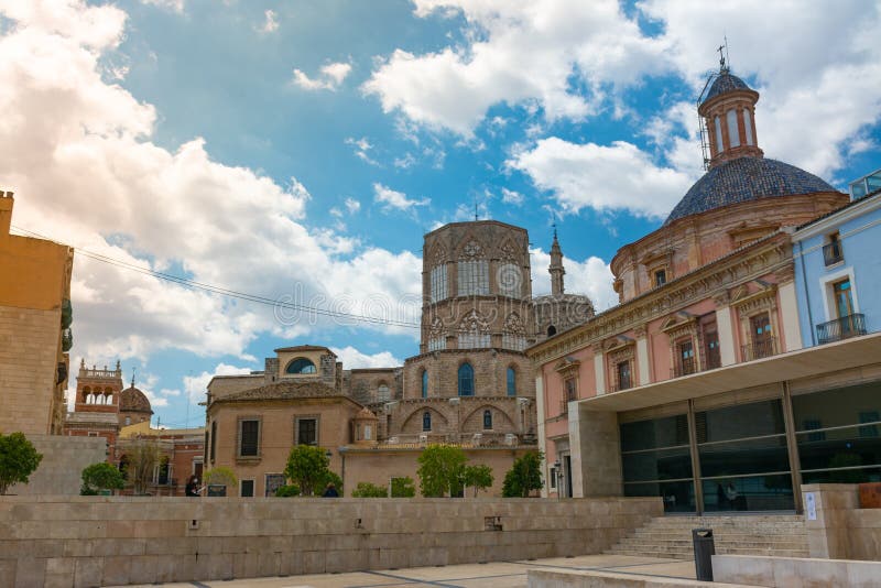 Cathedral Back Side and Royal Basilica Editorial Stock Image - Image of ...