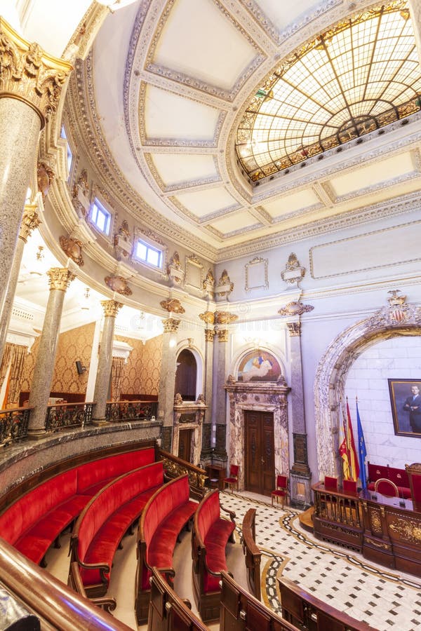 Valencia,Spain, 3,6,2018: Valencia City Hall Building Editorial ...