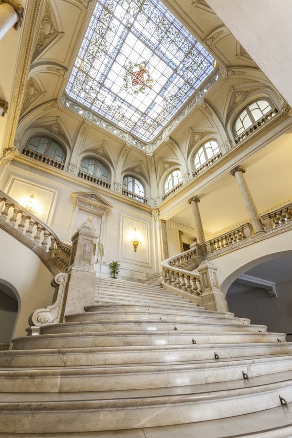 Valencia,Spain, 3,6,2018: Valencia City Hall Building Stock Image ...