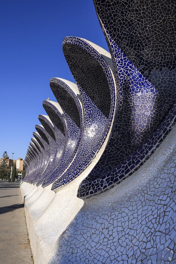 Architectural Details of the Umbracle Structure in the City of Arts in ...