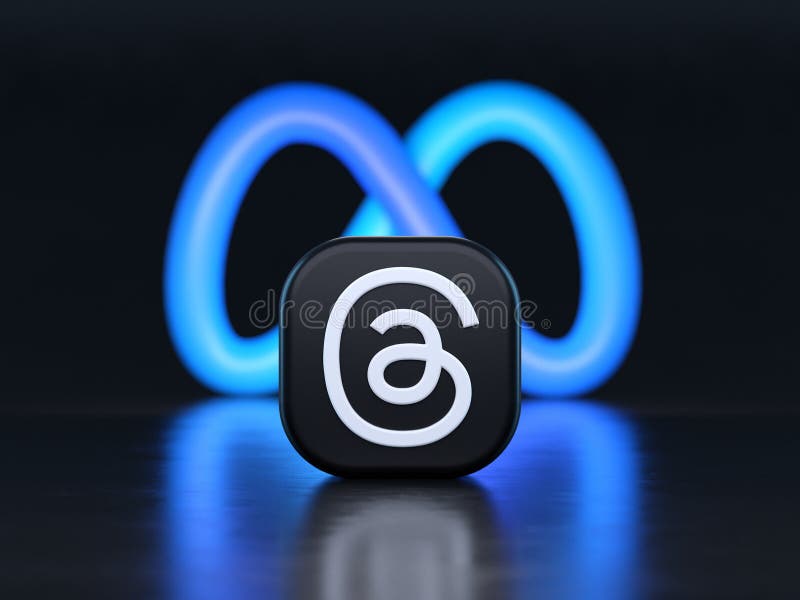 July, 2023. Threads Social Media App Logo 3D Illustration Editorial ... July, 2023. Threads Social Media App Logo 3D Illustration Editorial ...