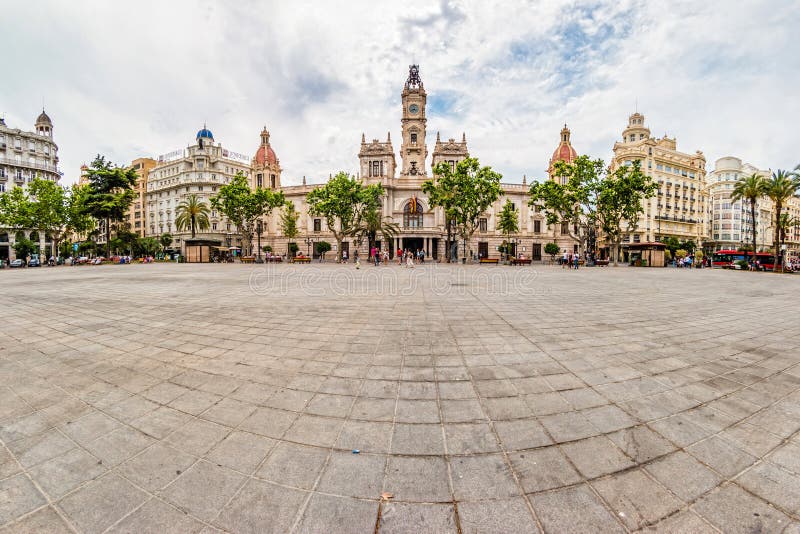 The Main Square of Valencia Editorial Photography - Image of ...