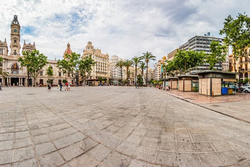 The Main Square of Valencia Editorial Image - Image of europe ...