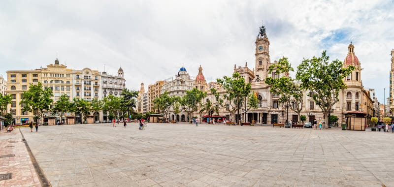 The Main Square of Valencia Editorial Image - Image of culture ...
