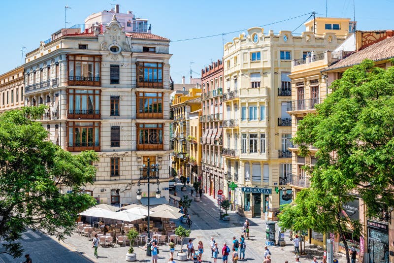 View of Valencia from Above Editorial Image - Image of ancient ...