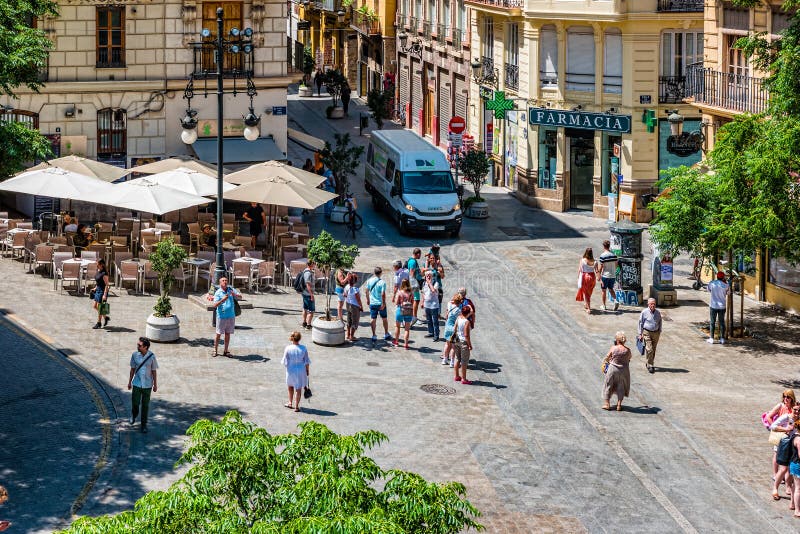 View of Valencia from Above Editorial Image - Image of ancient, aerial ...
