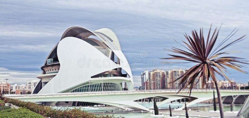 Opera Building in Valencia City Editorial Photography - Image of ...