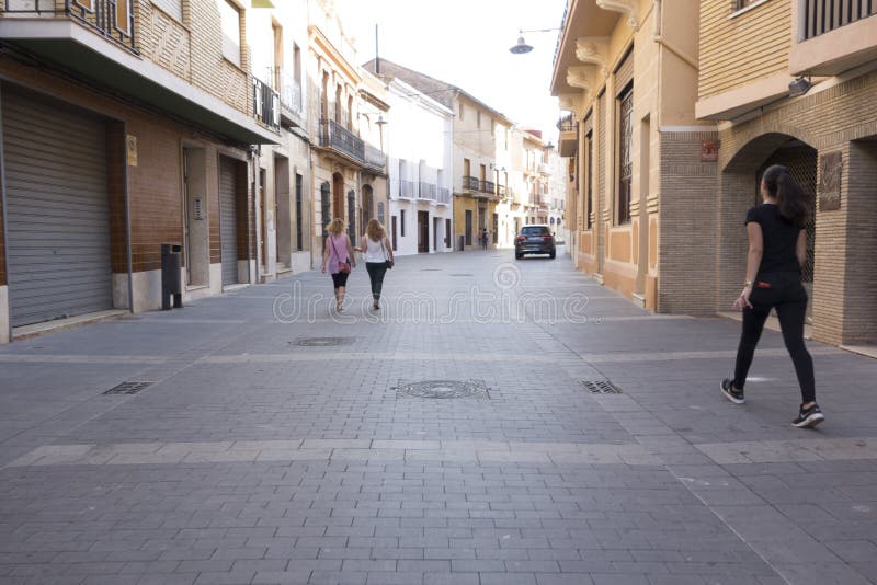 People Strolling on the Background of UEFA Ball Editorial Stock Image ...