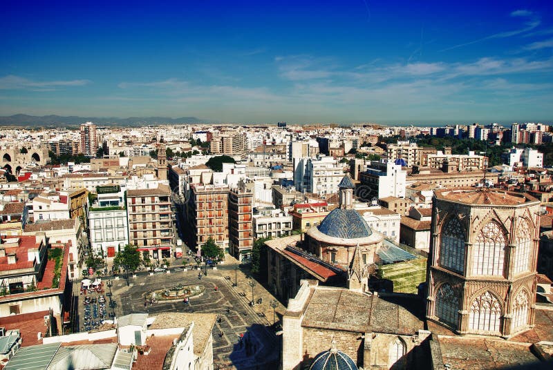 Valencia-Stadt - Kathedrale Stockfoto - Bild von kathedrale, aufgebaut ...