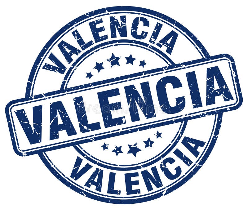 Valencia Sticker. Valencia Signpost Pointer Sign Stock Vector ...