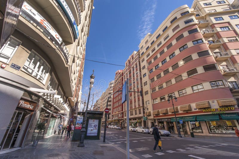 Valencia Streets photographie éditorial. Image du tourisme - 53824717