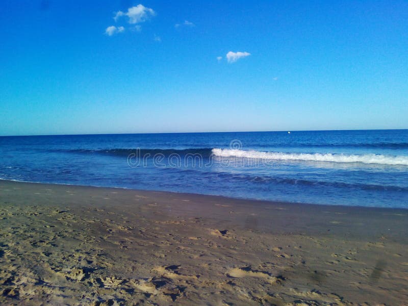 Valencia Beach Summer Waves Sand Stock Photo - Image of valencia, beach ...