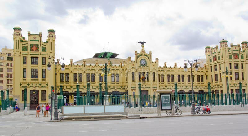 Valencia Train Station,Spain Editorial Photo - Image of architecture ...