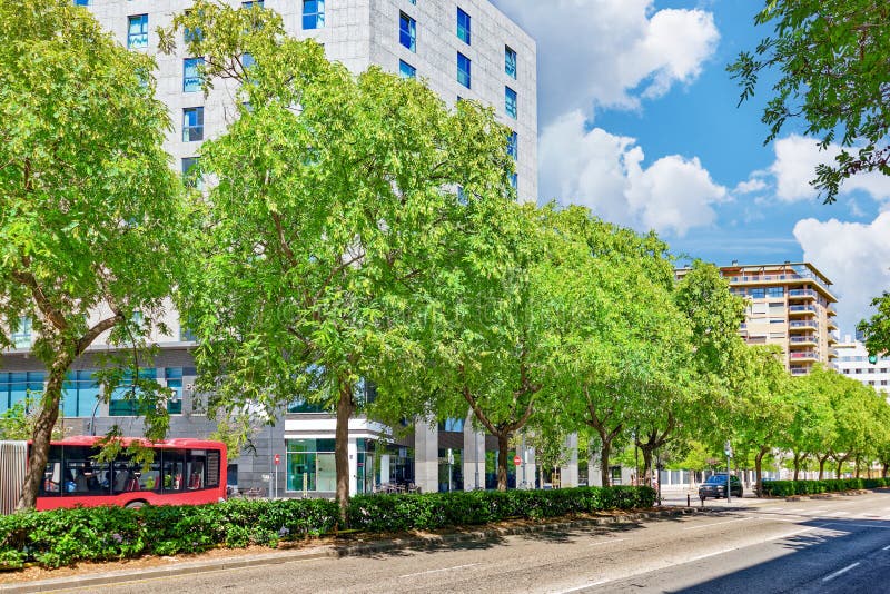 Valencia. Urban Views-landscapes Third Largest City in Spain Stock ...